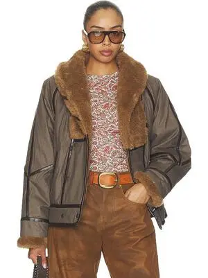 Isabel Marant Étoile Olinka Parka Coat - Brown`